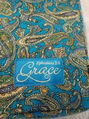 Gregg | Bags | Grace Paisley Print Quilted Bible Cover Bible Or Book ...